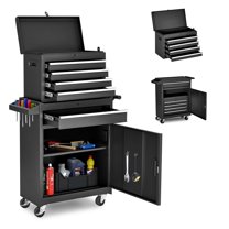 Seizeen 2-IN-1 Metal Tool Box, 8-Drawer, Mobile & Portable Tool Chest ...