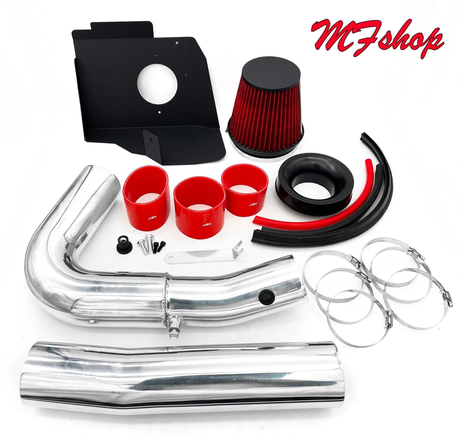 AirX Racing Heat Shield Cold Air Intake Filter System Kit for 2011 2012 ...