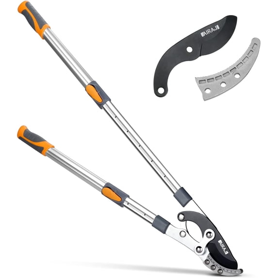 Airaj 26 inch Telescopic Handle Garden Pruner, Heavy Duty Branch Cutter ...