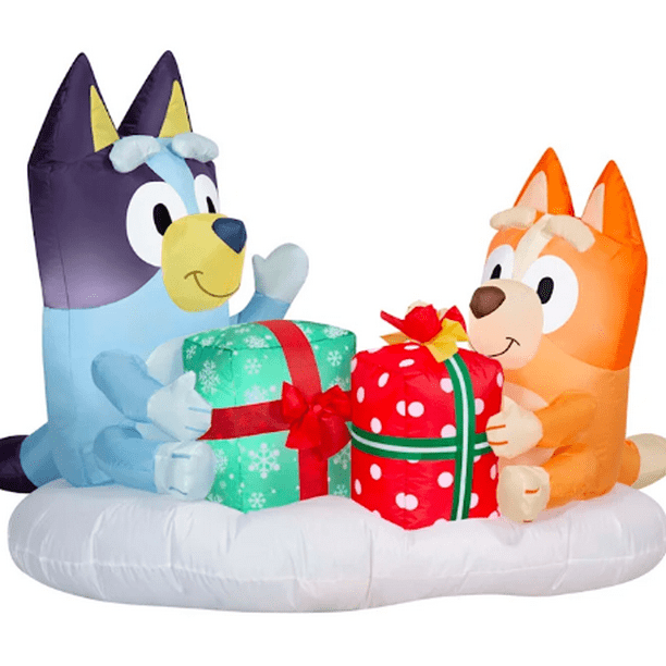 Airblown Bluey & Bingo Present Scene Christmas Inflatable, 4' - Walmart ...