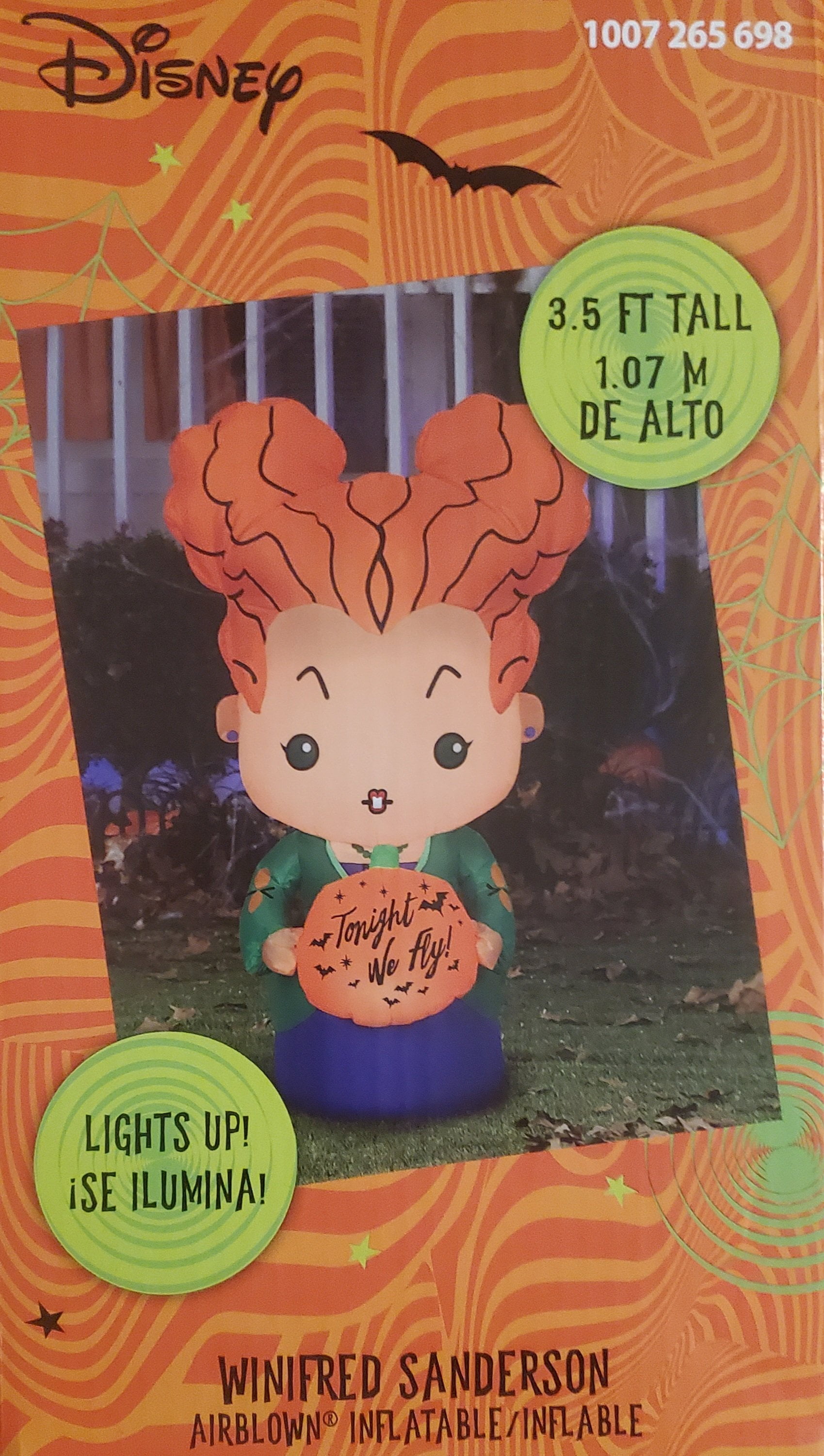 Airblown Disney Hocus Pocus Winifred Sanderson Light Up Inflatable ...