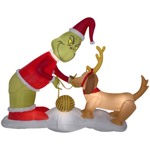Airblown - Grinch and Max Christmas Inflatable - Walmart.com