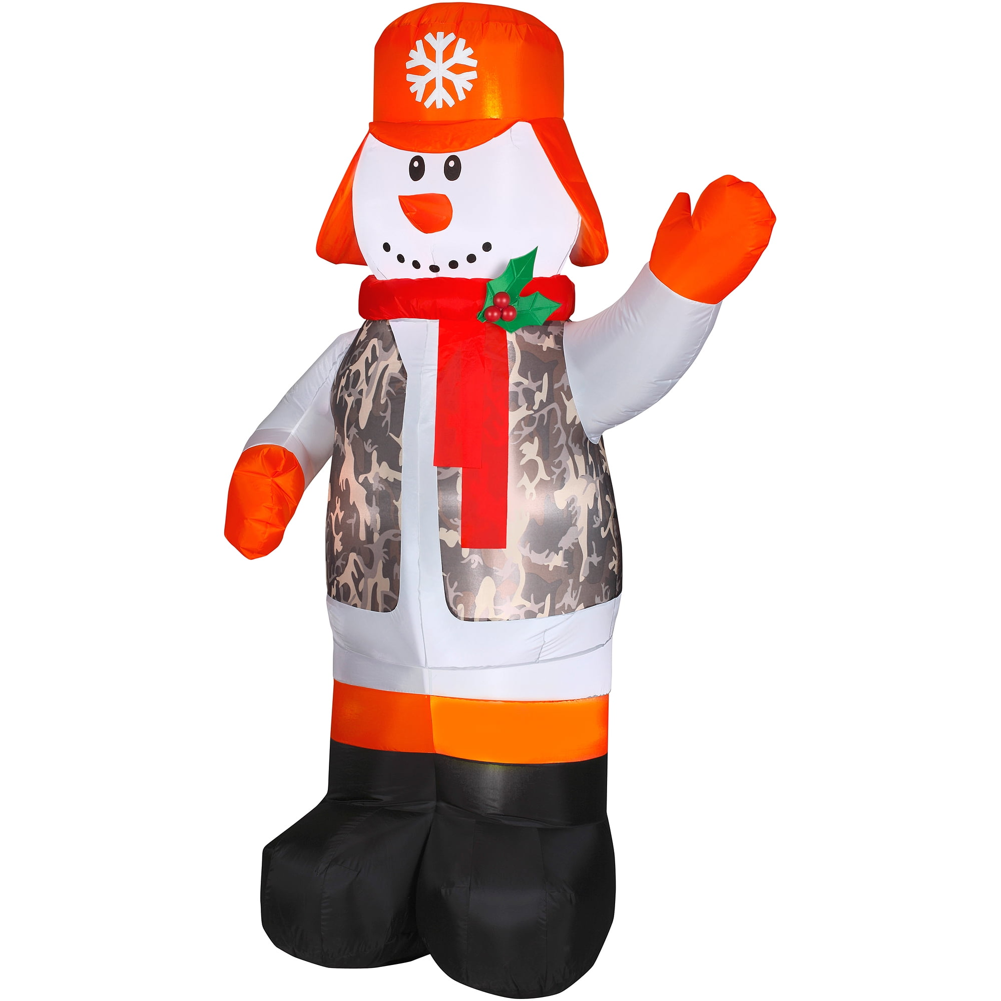 Airblown Inflatable 7' Hunting Snowman Christmas Prop - Walmart.com