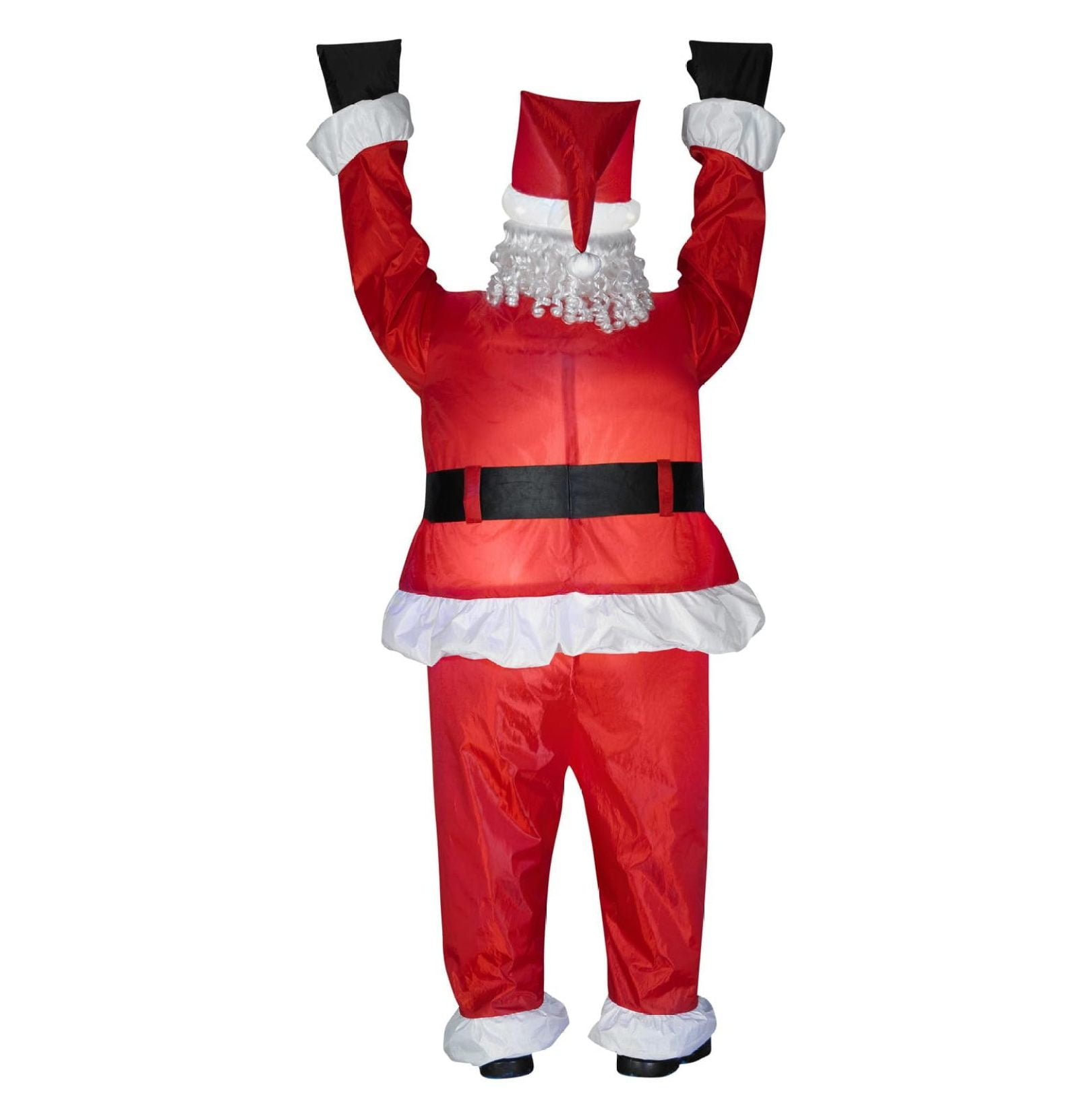 Airblown Inflatable Realistic Santa Hanging from Gutter - Indoor ...