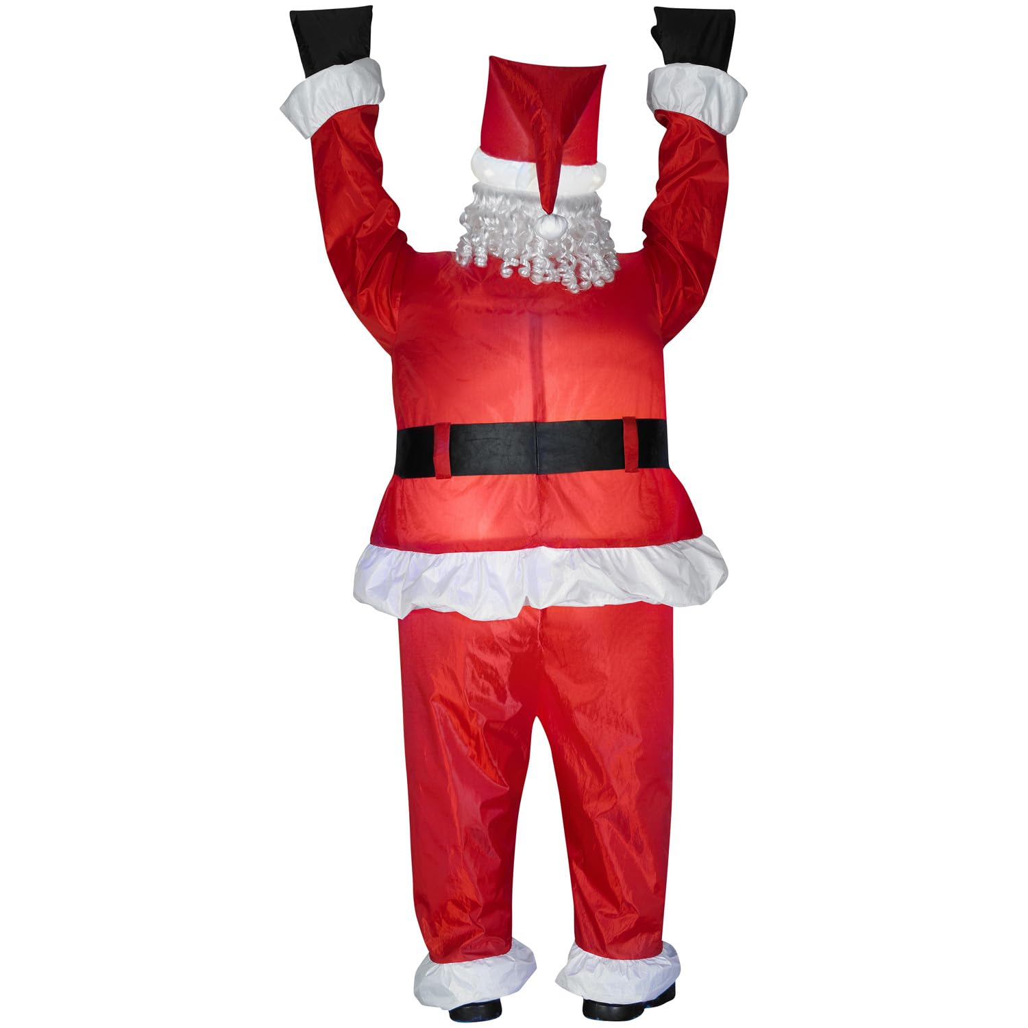 Airblown Inflatable Realistic Santa Hanging from Gutter - Indoor ...