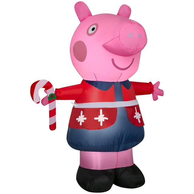 Hasbro Airblown Inflatable Peppa Pig Christmas Yard Decor in Red ...