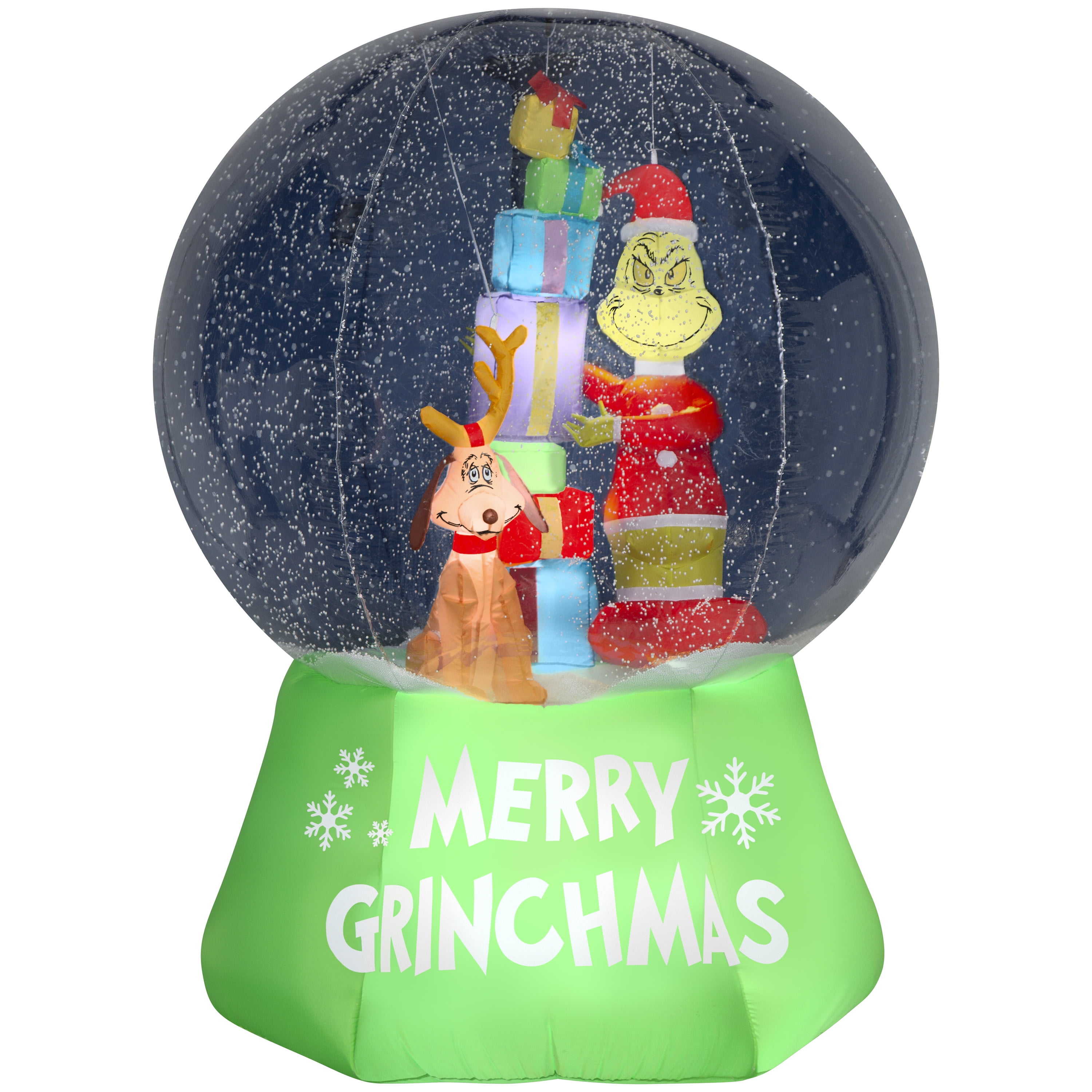 Airblown Inflatables Dr. Seuss Grinch Snow Globe Christmas Décor ...