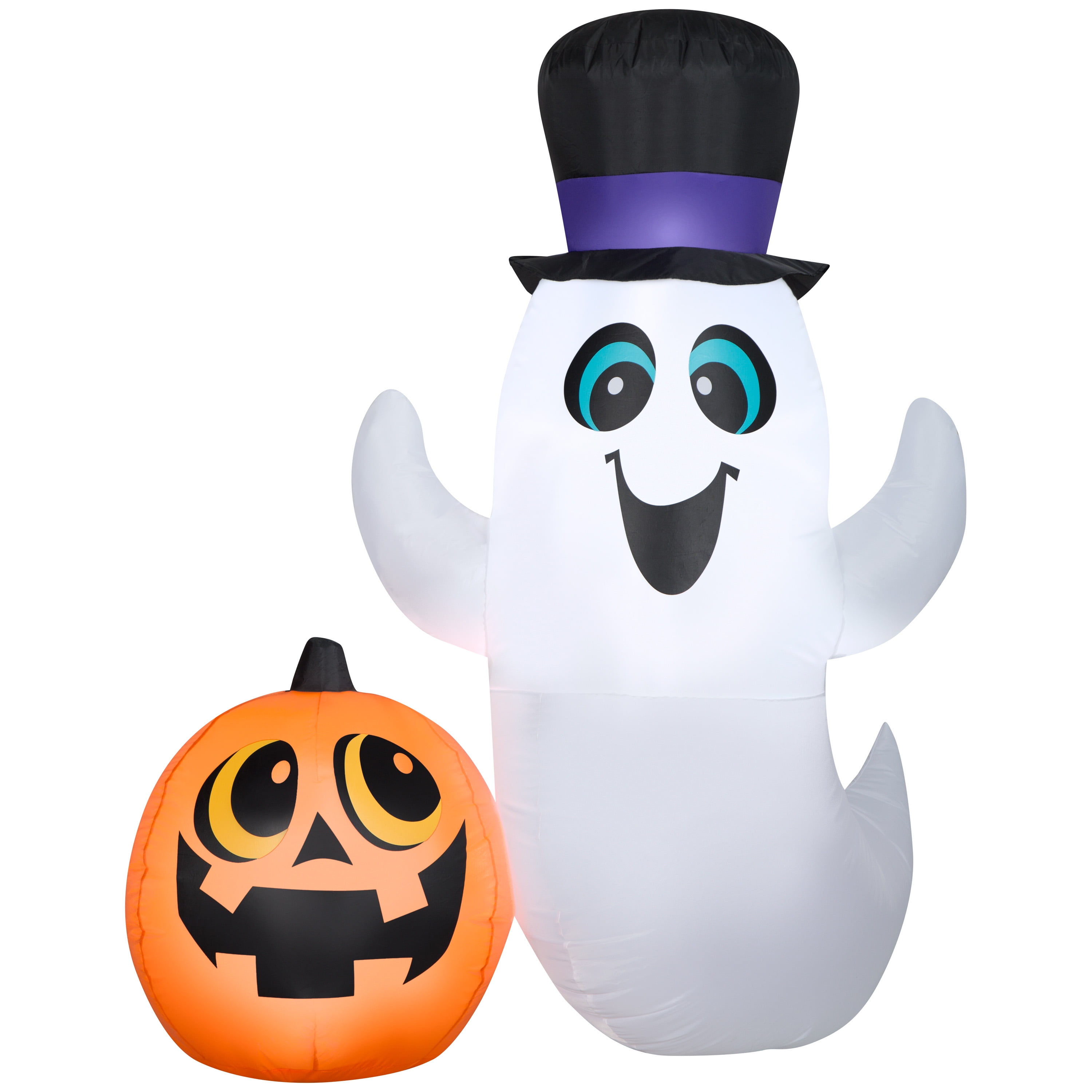 Airblown Inflatables Ghost and Pumpkin Scene, Medium - Walmart.com