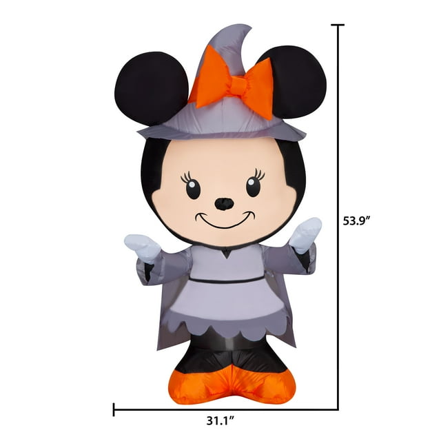 Airblown Inflatables Halloween Stylized Minnie as Witch Disney ...