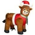 Airblown Inflatables Scotland Cow Christmas Décor Inflatable, 6.5 ft ...