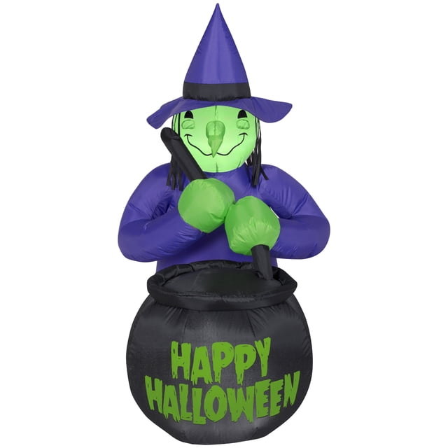 Airblown Inflatables Witch w/Caldron - Walmart.com