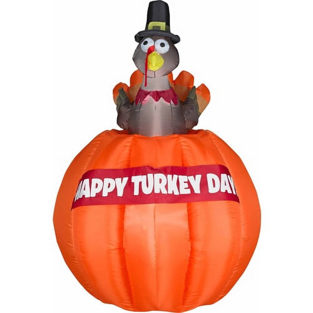 Airblown Inflatables Rising Turkey, Animated Thanksgiving Yard Decor, 4 ...
