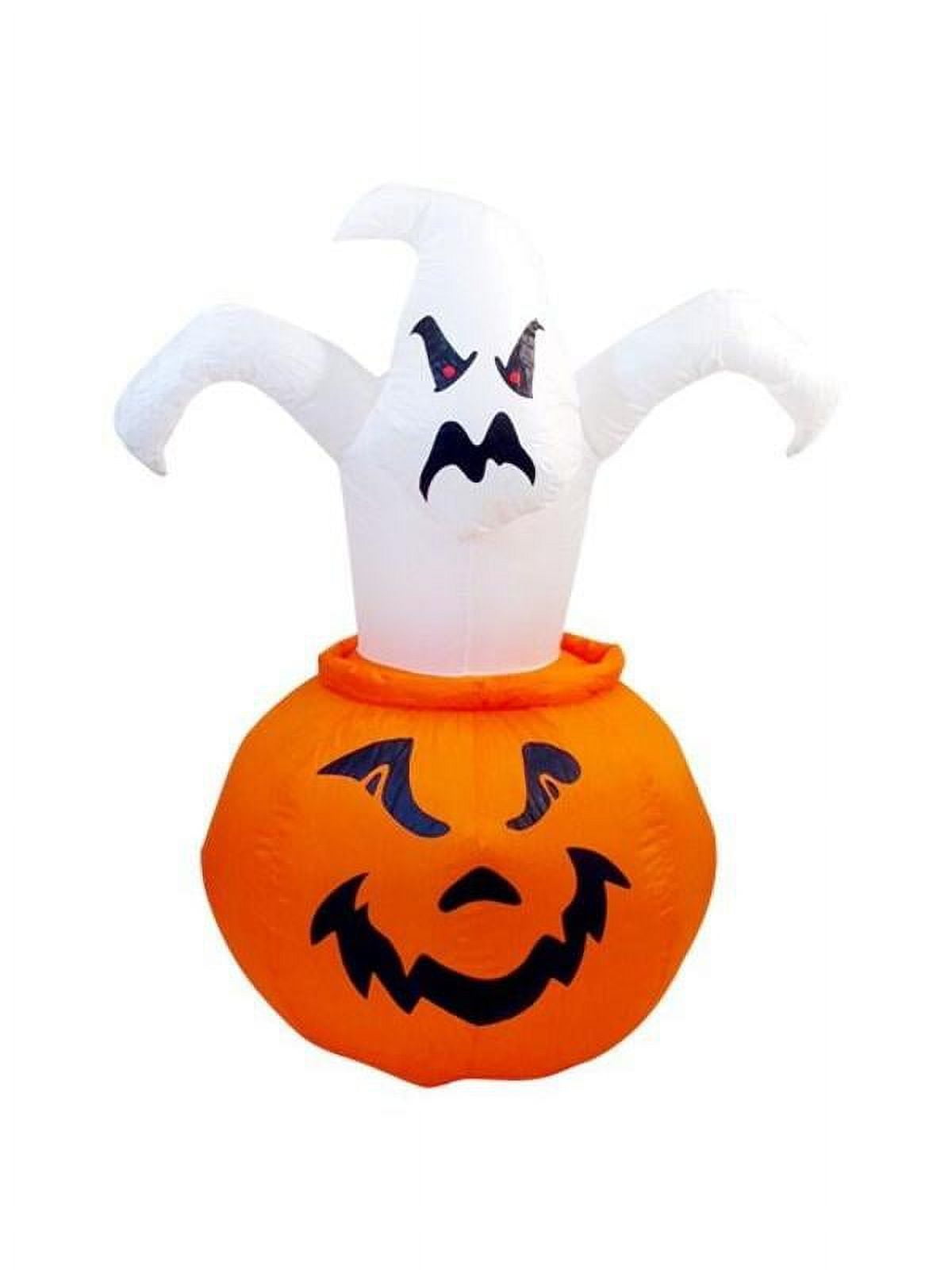 Airblown Pumpkin with Pop Out Ghost - Walmart.com