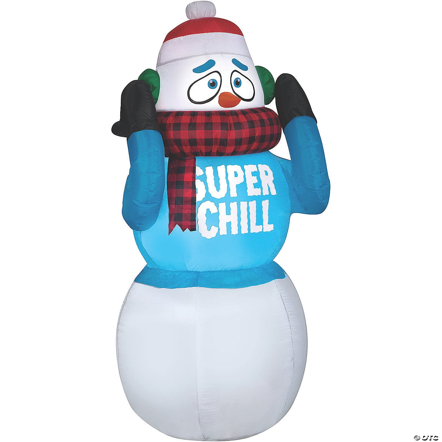 Giant Christmas Airblown Shivering Snowman Inflatable Outdoor Yard ...