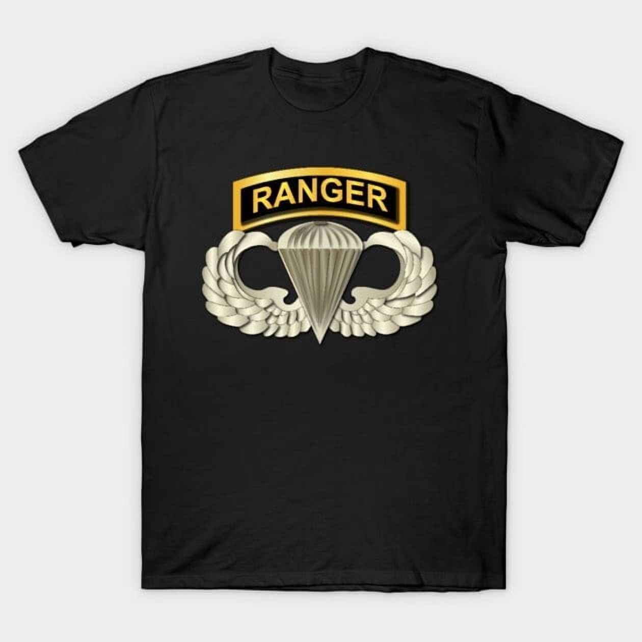 Airborne Badge with Ranger Tab Military Veteran Graphic, H3239 T-Shirt ...
