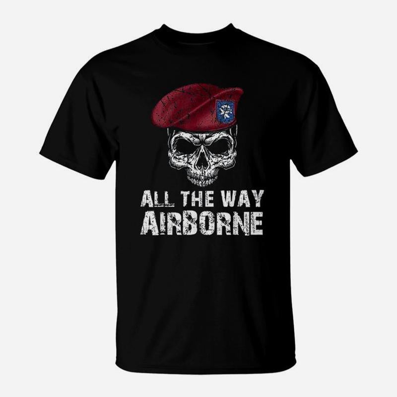 Airborne Division All The Way Veteran TShirt - Walmart.com