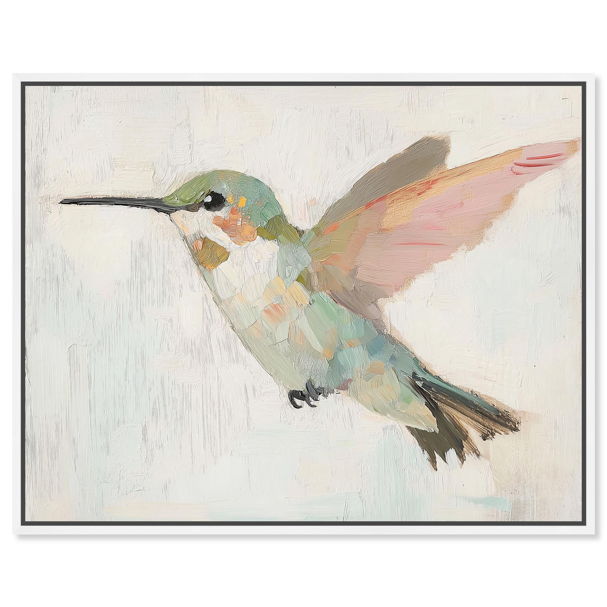 Airborne Hummingbird Canvas Print Farmhouse Wall Art by Art Remedy ...