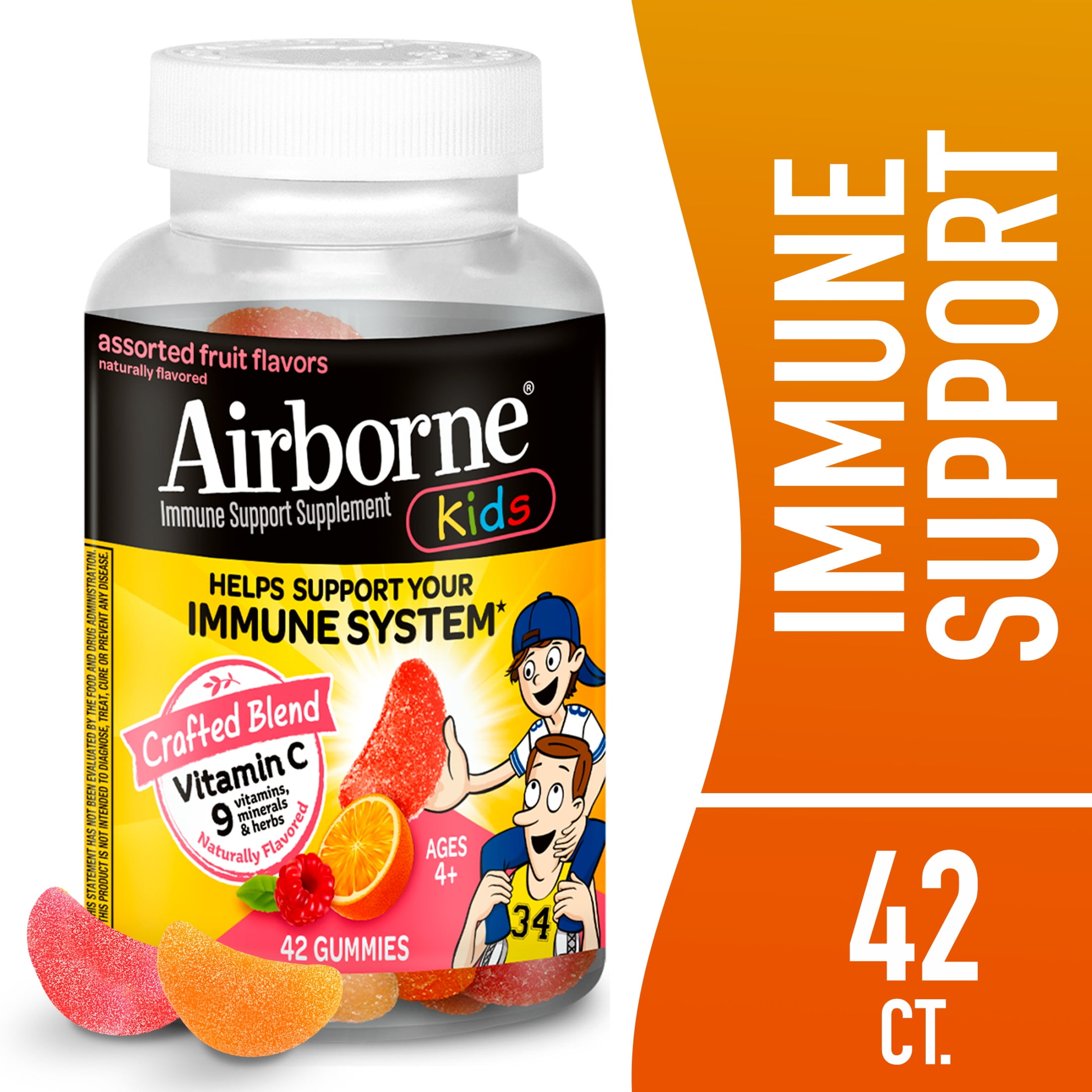 Airborne Children's Daily Chewable 500mg Vitamin C Immune Support ...