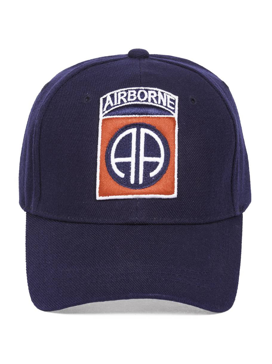 Airborne Logo Navy Hook & Loop Adjustable Cap - Walmart.com