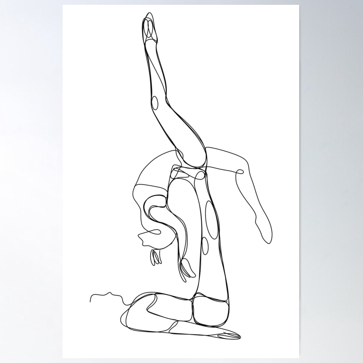 Airborne Love: An Acrobatic Duo In Perfect Synchronization Poster Wall ...