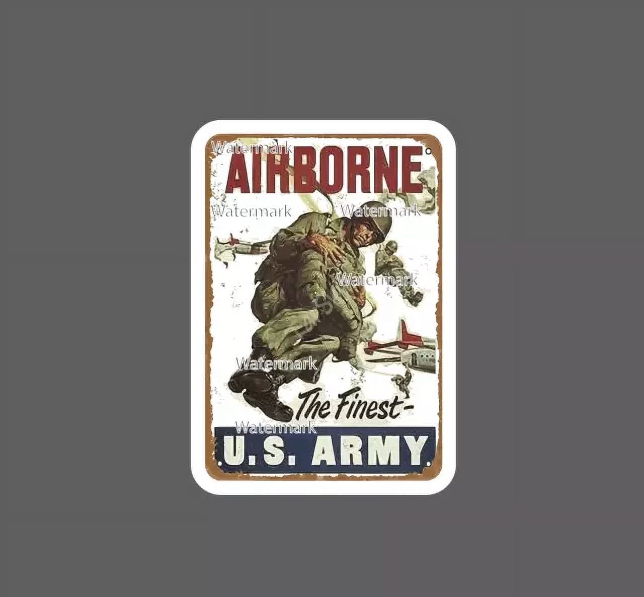 Airborne Sticker U.S Army Waterproof Sticker Phone Decal Water Bottle ...