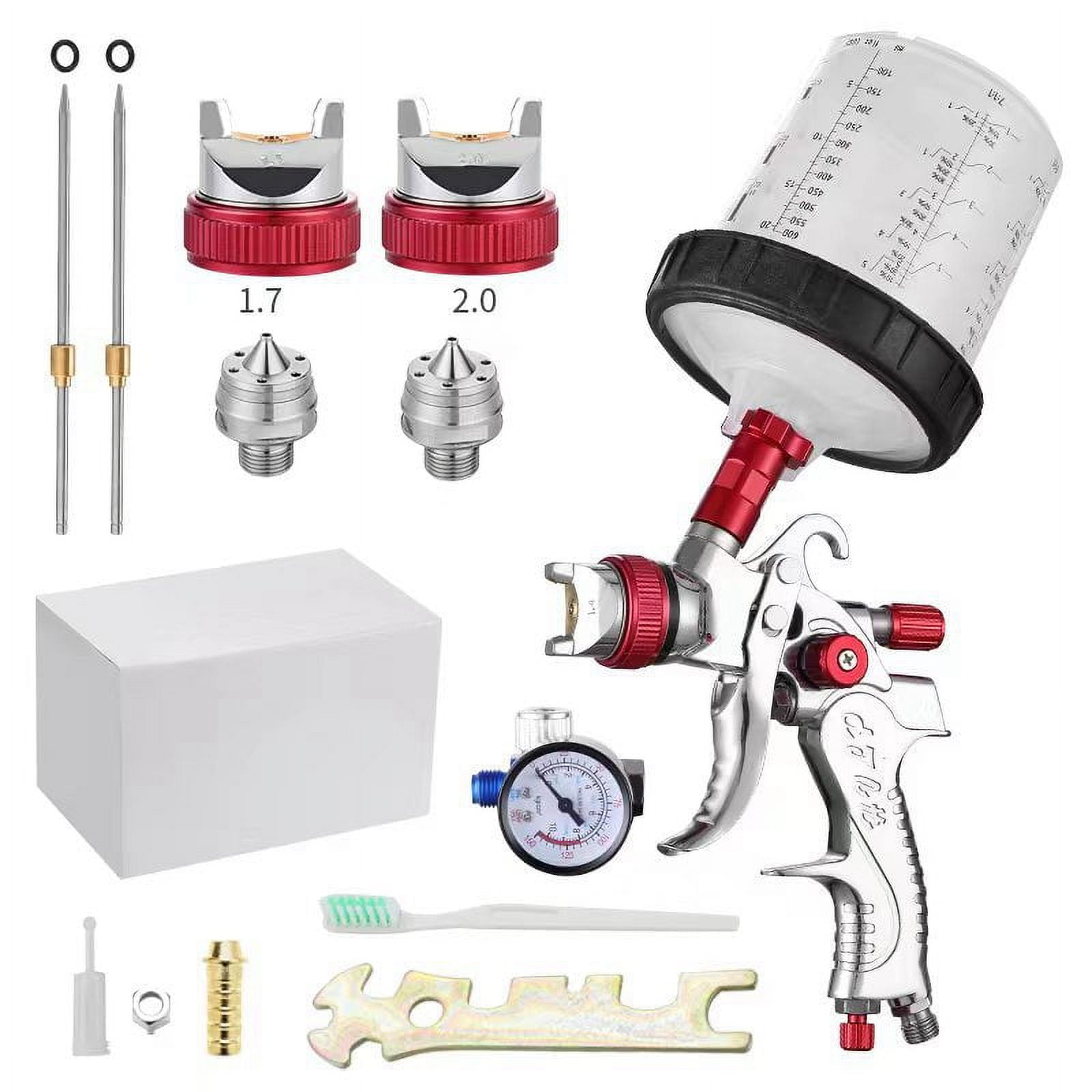 Airbrush Car Paint Pneumatic Paint Upper and Lower Pot Top Paint Sheet ...