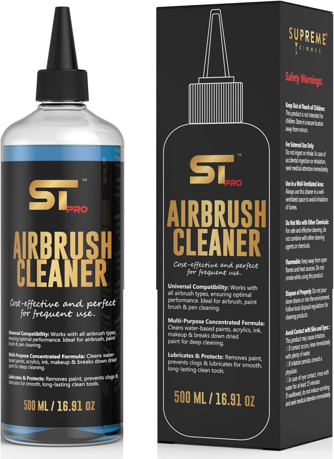 Airbrush Cleaner Solution – 500ML | Fast Acting Multi-Purpose Solution ...