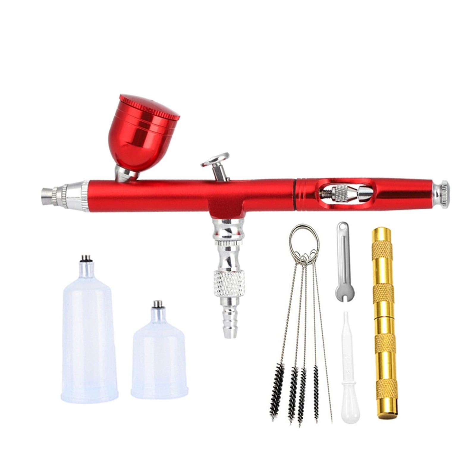 Airbrush Dual Action Gravity Feed 0.3mm Nozzle Spray Gun Cake ...