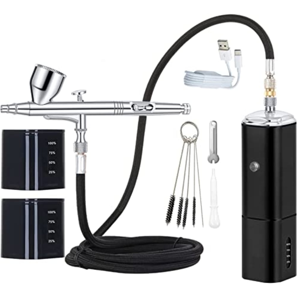 Airbrush Kit with Compressor, Cordless Portable Airbrush Kit ...