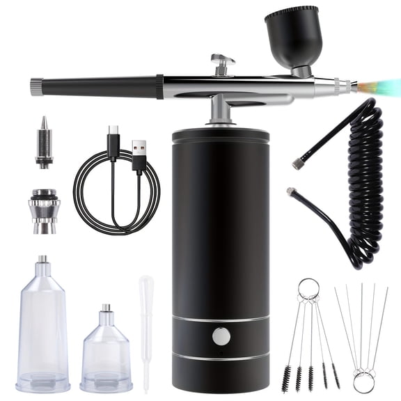 EXLEAF Airbrush Kit Portable Airbrush Air Brush Kit with Air Compressor ...