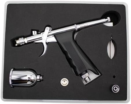 Airbrush Kit, Double Action Trigger Airbrush Gun with 0.5mm Fan Spray ...