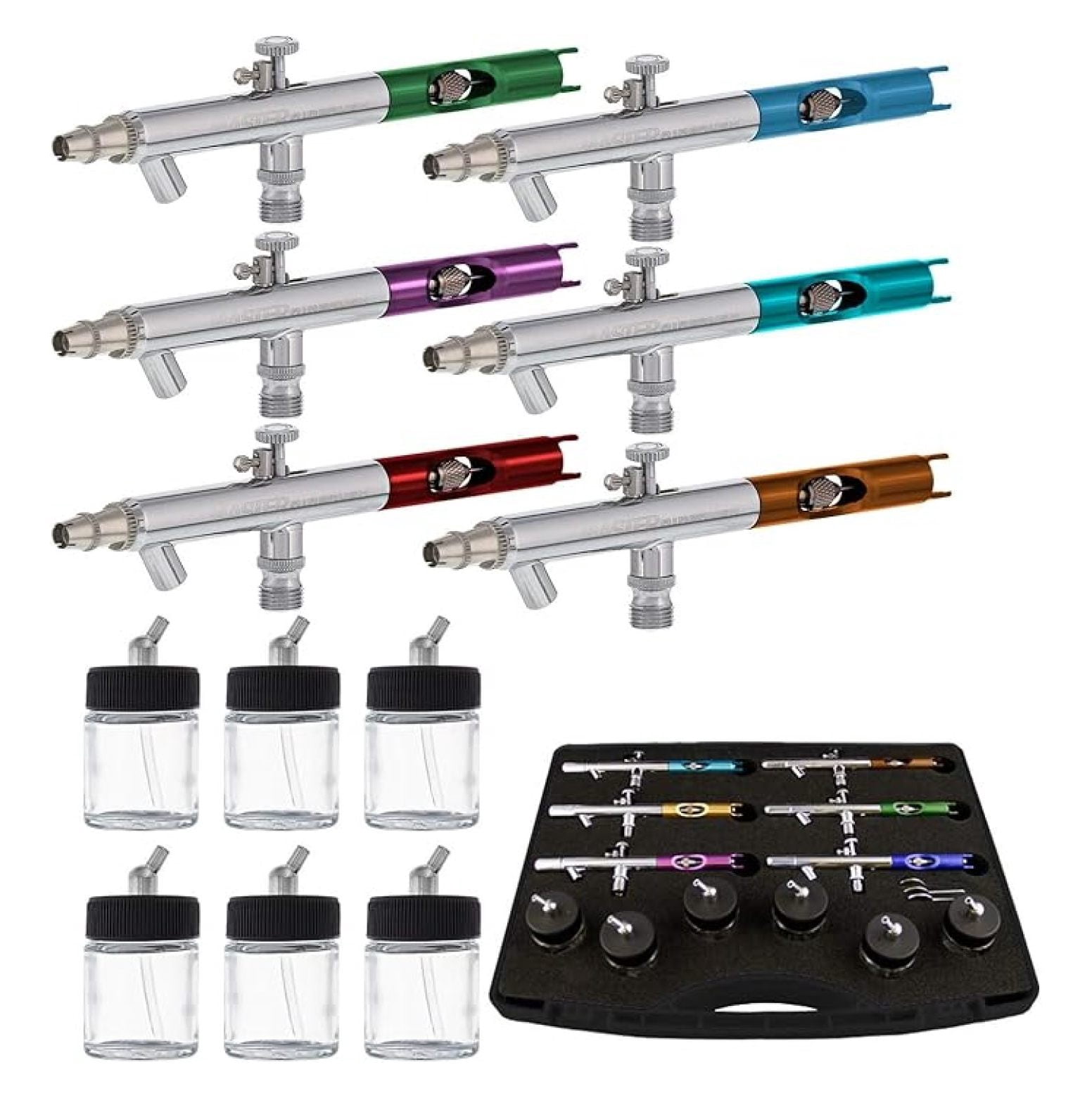 Airbrush Kit - Master Performance S66-PRO Dual-Action Airbrushes, 0 ...