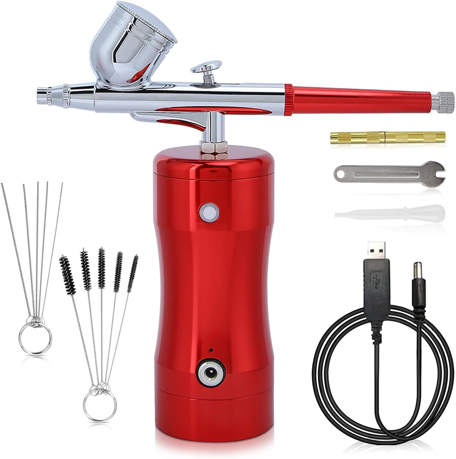 Airbrush Kit Portable Cordless Air Brush Gun Set G12 Pump 0.3mm Mini ...