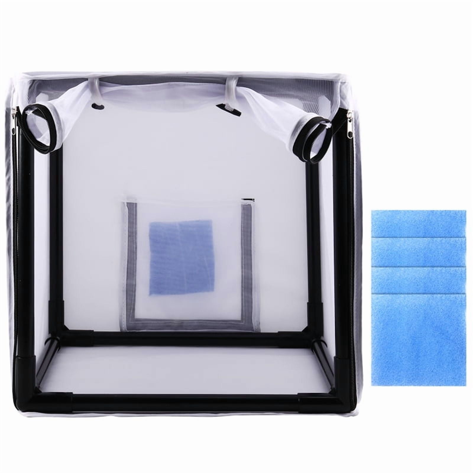 Airbrush Paint Sprays Booth,with Filter & Curtain 15 Inch Portable ...