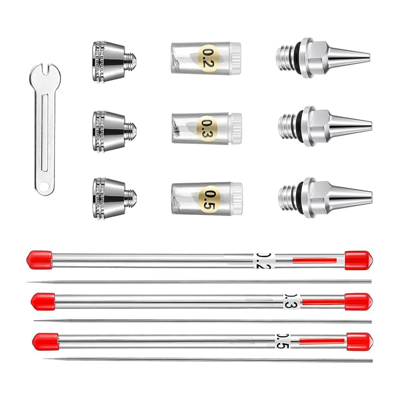 Airbrush Sprayer Cleaning Repair Tool Kit Stainless Steel Needle Brush ...
