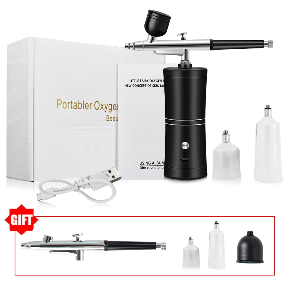 Airbrush with Compressor Spray Gun for Painting Modeling Crafts Nail ...