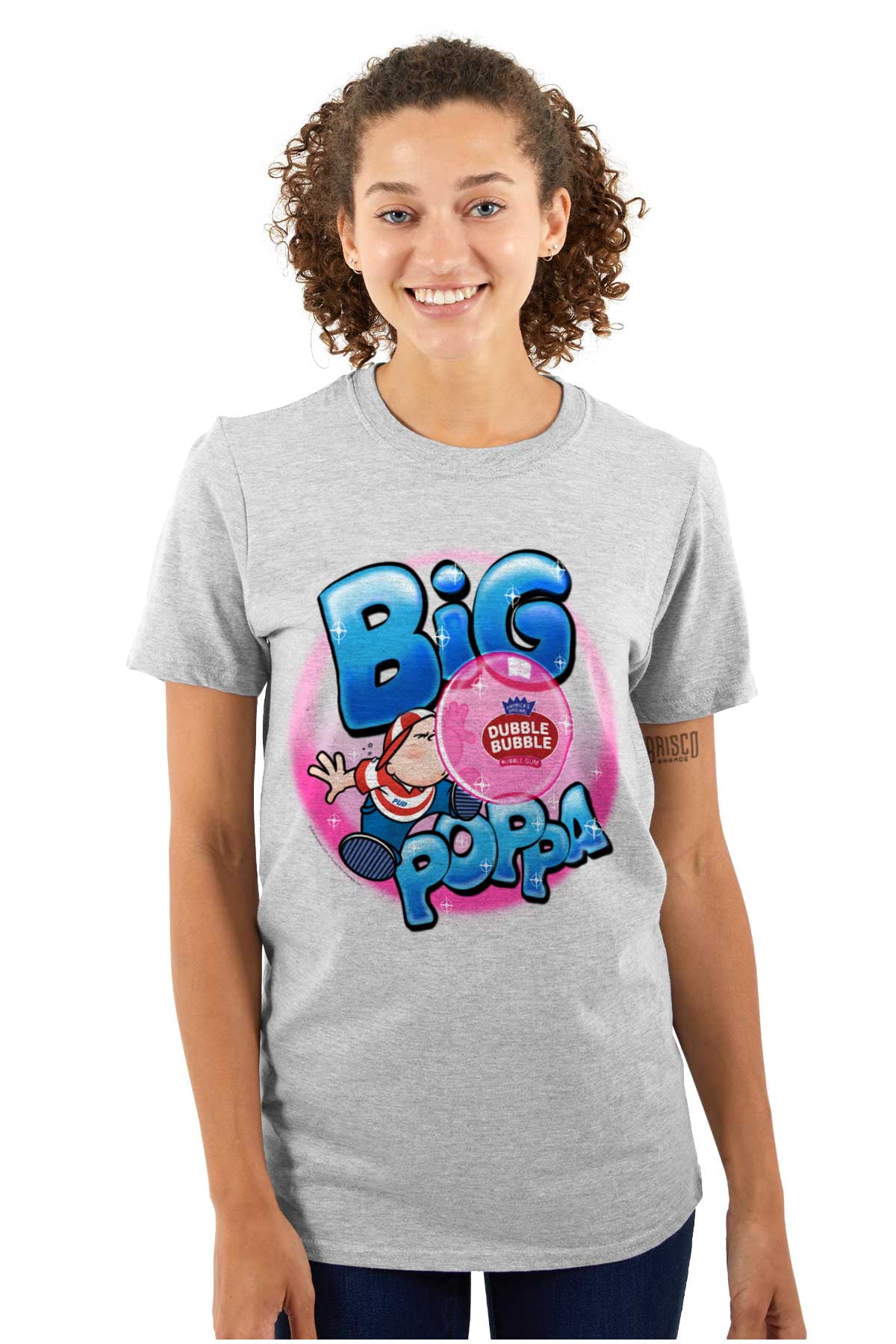 Airbrushed Dubble Bubble Big Poppa Men's Graphic T Shirt Tees Brisco Brands S - Walmart.com