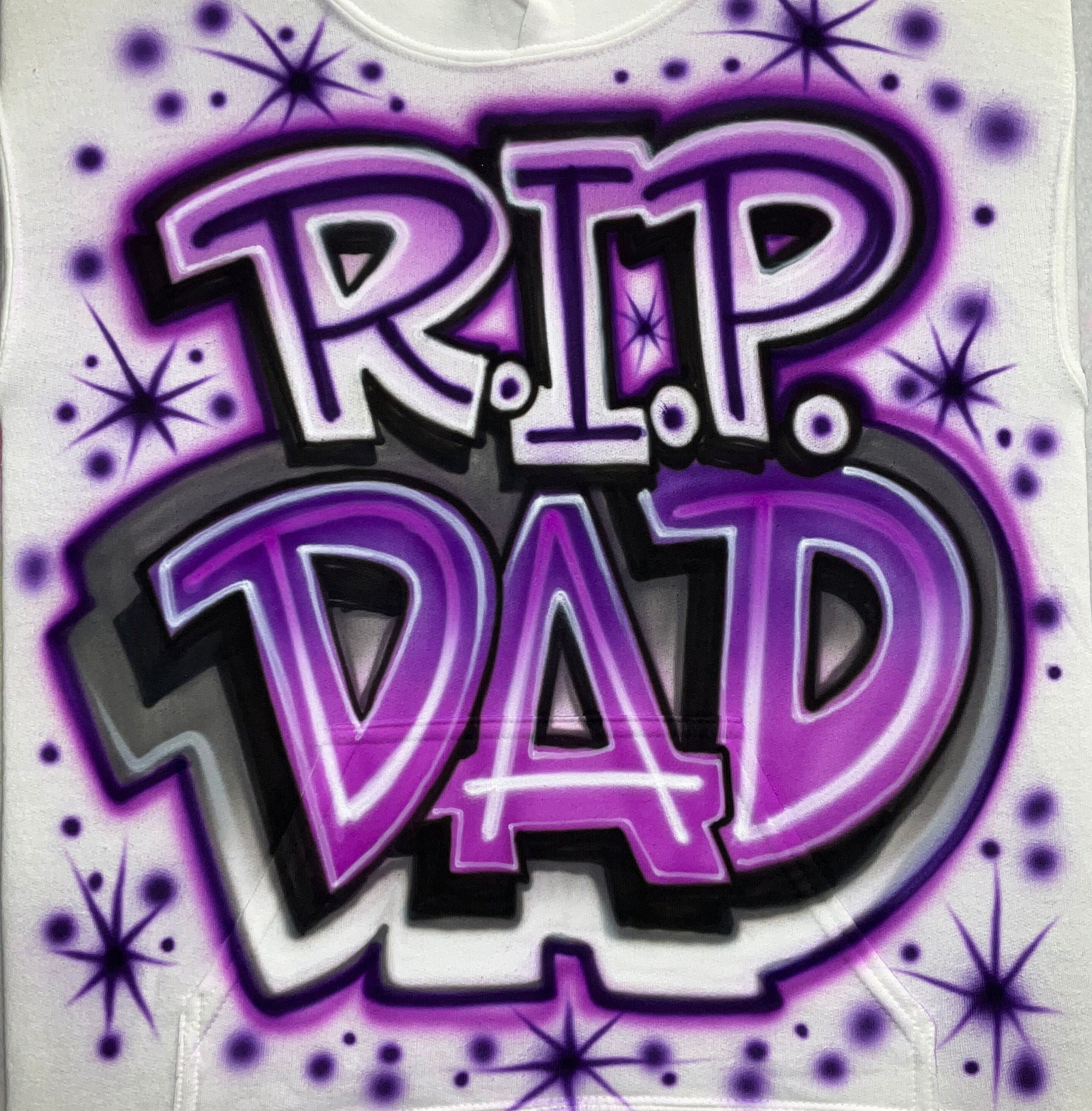 Airbrushed Memorial RIP Tshirt Block letters - Walmart.com