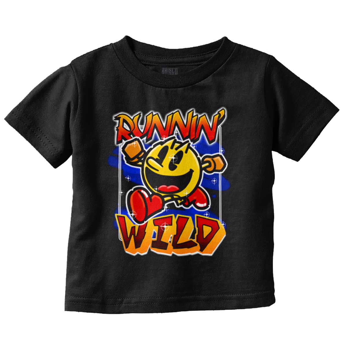 Airbrushed PACMAN Game Runnin Wild Toddler Boy Girl T Shirt Infant ...