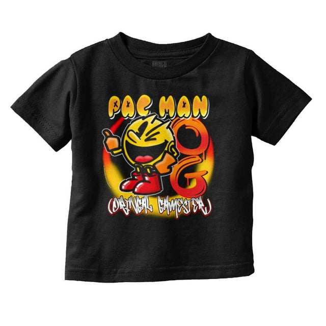Airbrushed PACMAN Original Gamester Toddler Boy Girl T Shirt Infant ...