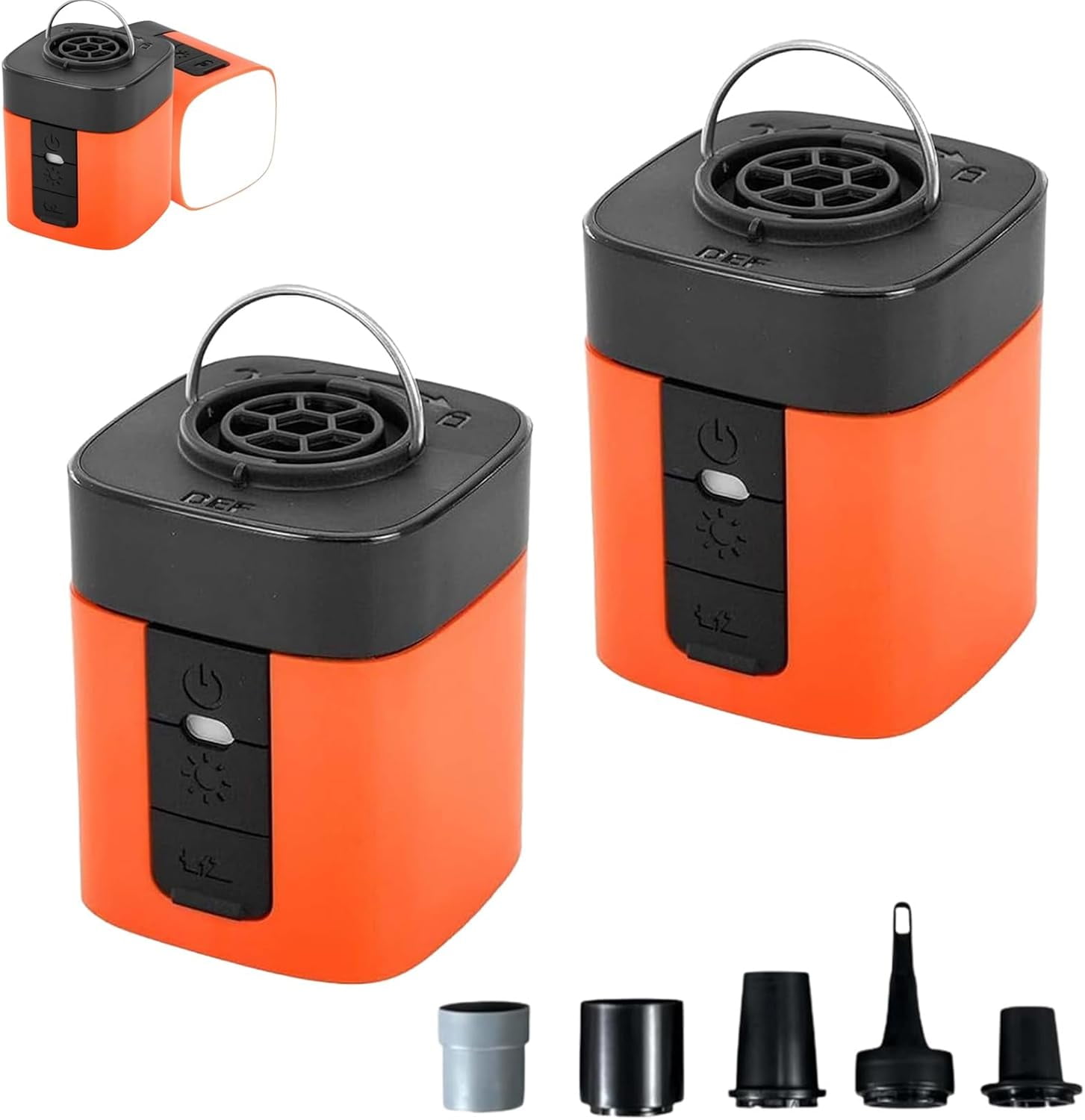 Airburst Pro – Compact Electric Pump with Vacuum & LED Light, Portable ...