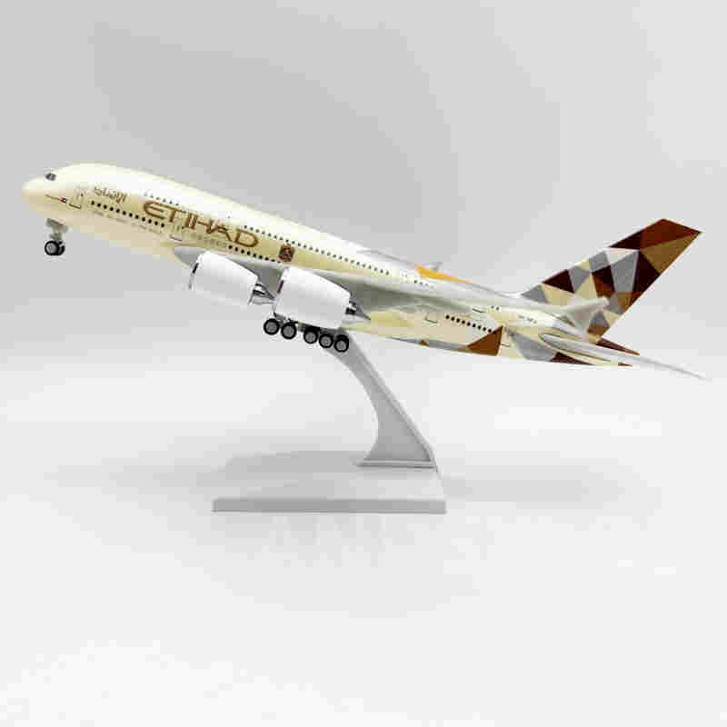 Airbus 380 Etihad Airlines 30CM A380 1/240 Scale Diecast Resin Aircraft ...