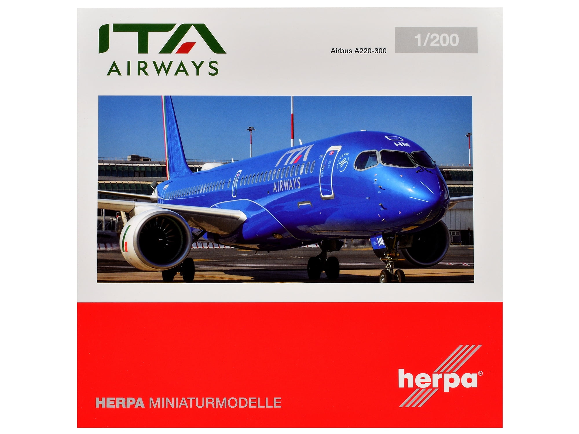 Airbus A220-300 Commercial Aircraft "ITA Airways" (EI-HHM) Blue with ...