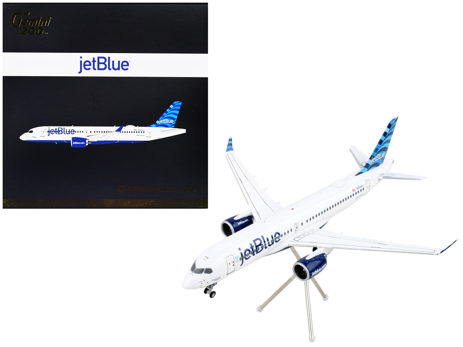 Airbus A220-300 Commercial Aircraft "JetBlue Airways" White with Blue ...
