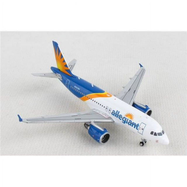 Airbus A319 Commercial Aircraft Allegiant Air White and Blue with Graphics 1/400 Diecast Model ...