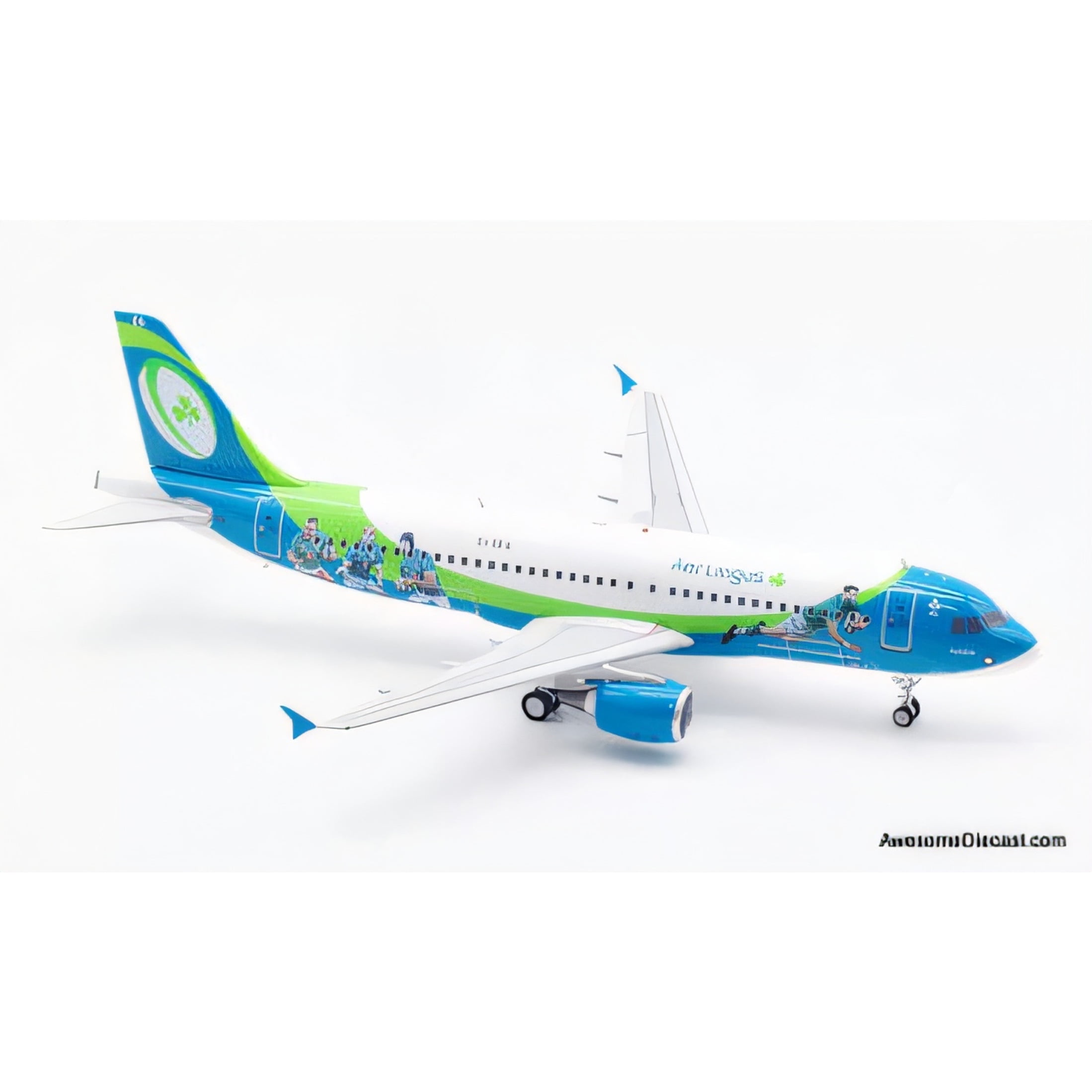 Airbus A320: Aer Lingus (Reg #E1-deg) Irish Rugby Team Livery 1:200 ...