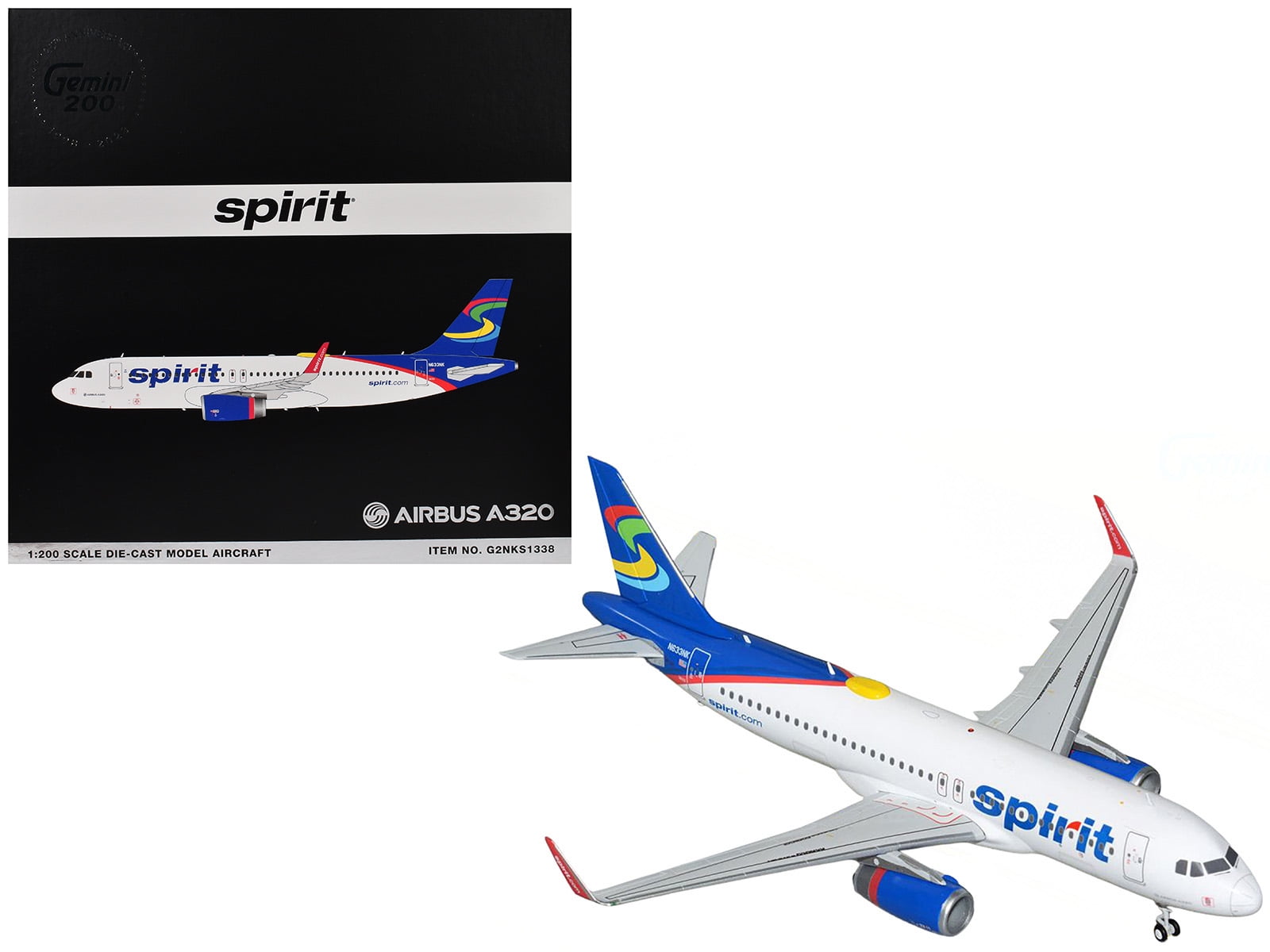 Airbus A320 Commercial Aircraft "Spirit Airlines" (N633NK) White with ...