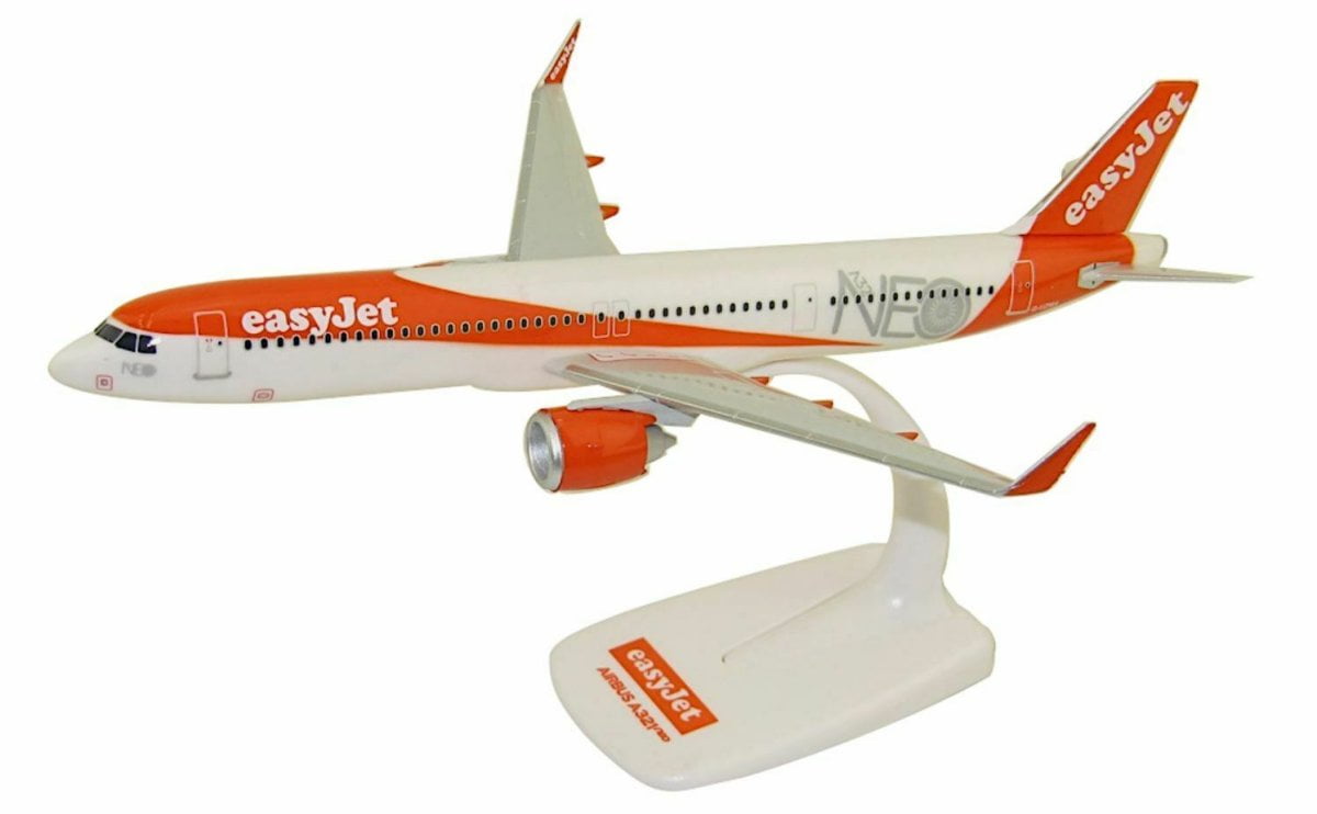 Airbus A321 NEO Diecast Model 1:200 scale White/Orange - Walmart.com