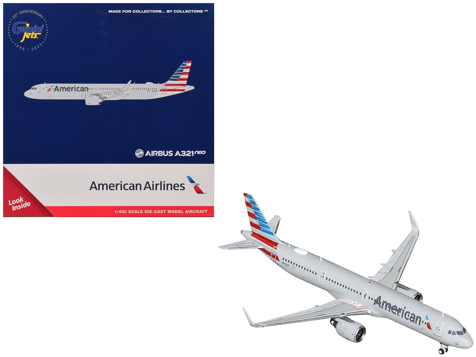 Airbus A321neo Commercial Aircraft "American Airlines" (N413AN) Gray ...
