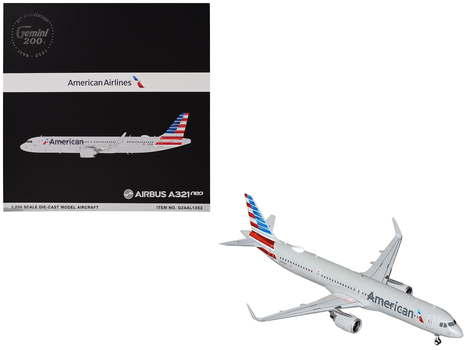 Airbus A321neo Commercial Aircraft "American Airlines" (N413AN) Gray ...